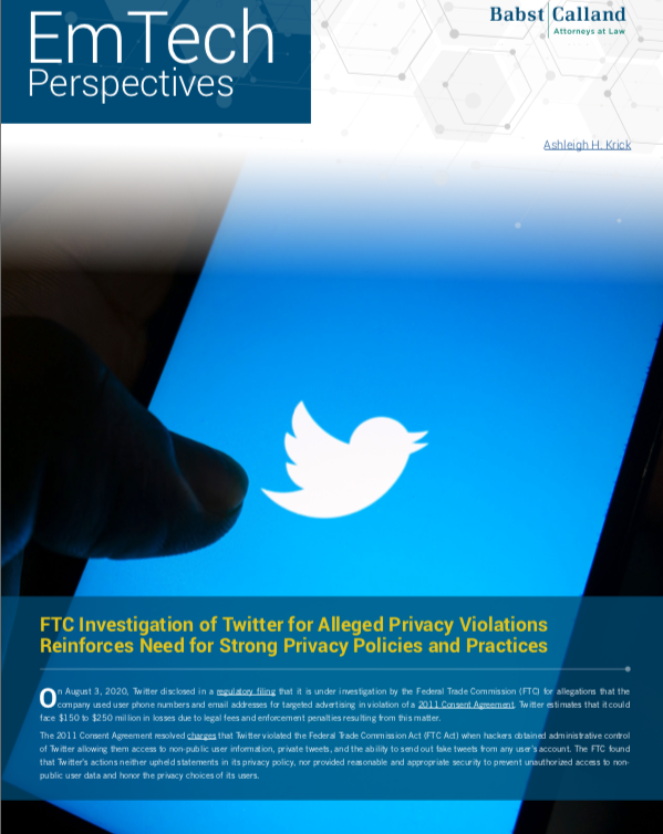 Data Privacy: Alleged Twitter Violations Shows Need for Strong Policies