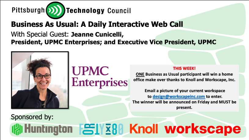 Business as Usual: Jeanne Cunicelli, President, UPMC Enterprises; and ...