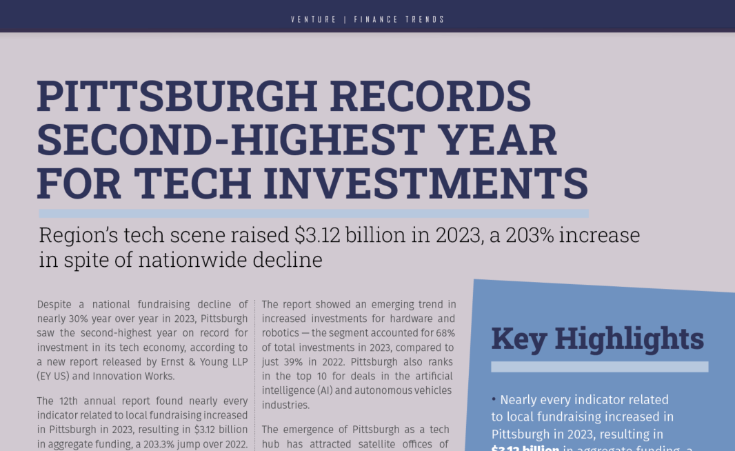 Pittsburgh Records Second-Highest Year for Tech Investments