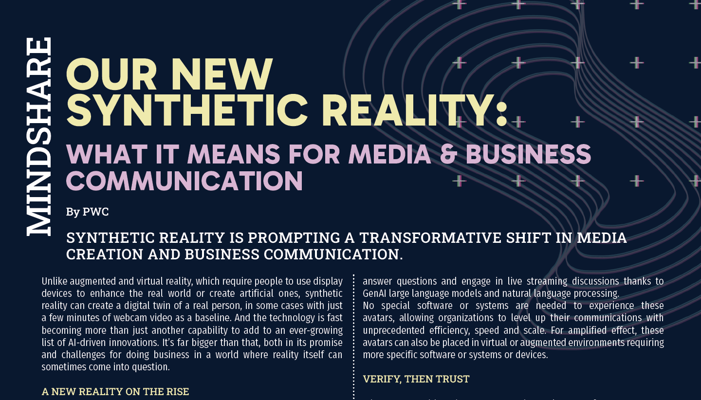 Our New Synthetic Reality: What It Means for Media and Business ...
